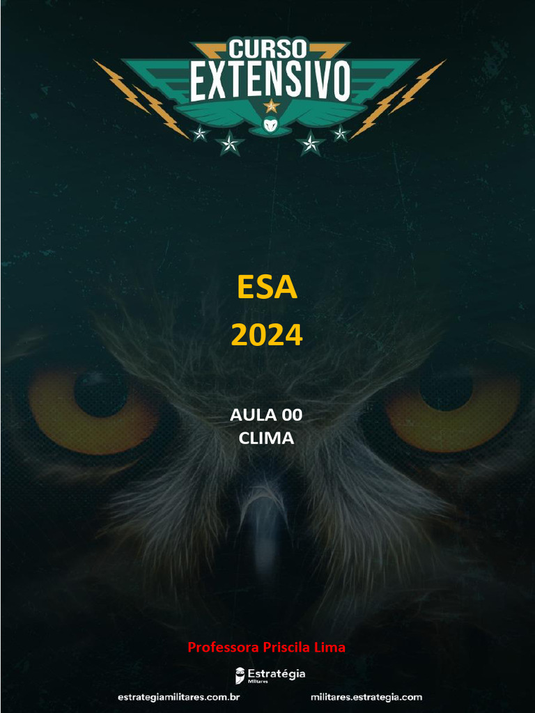 Aula 00 - Esa 2024 | PDF