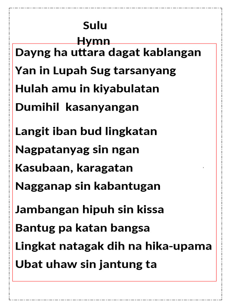 Sulu Hymn | PDF