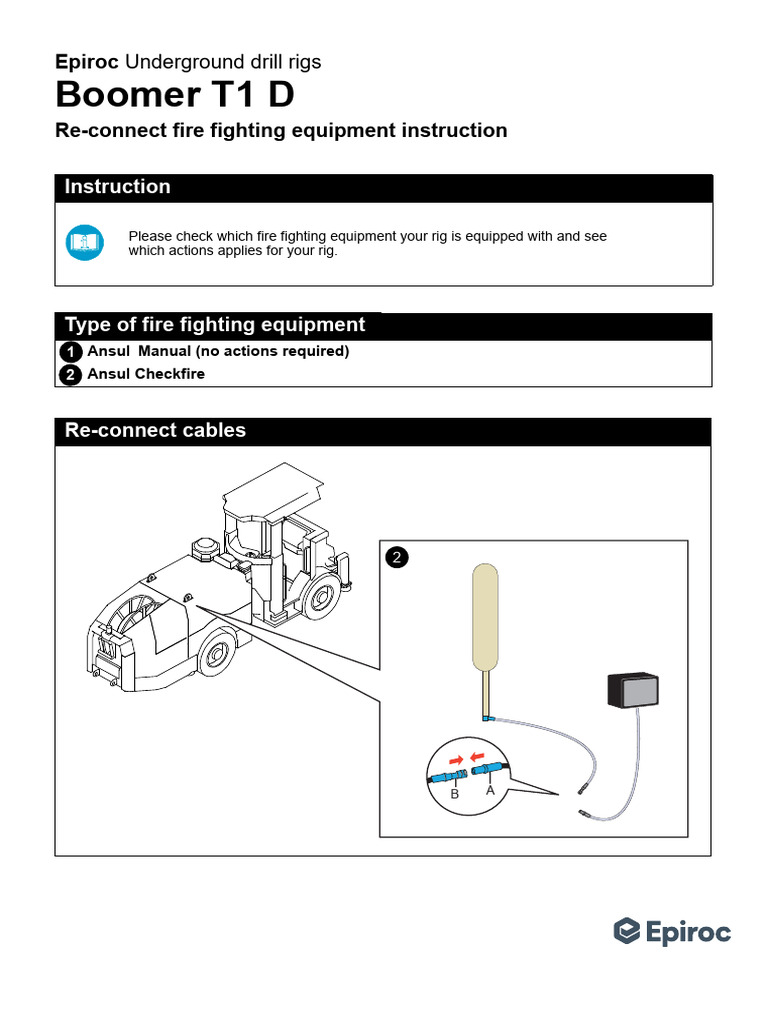 9852 2853 01d Re-Connect Fire Fighting Equipment Instruction Boomer T1 ...
