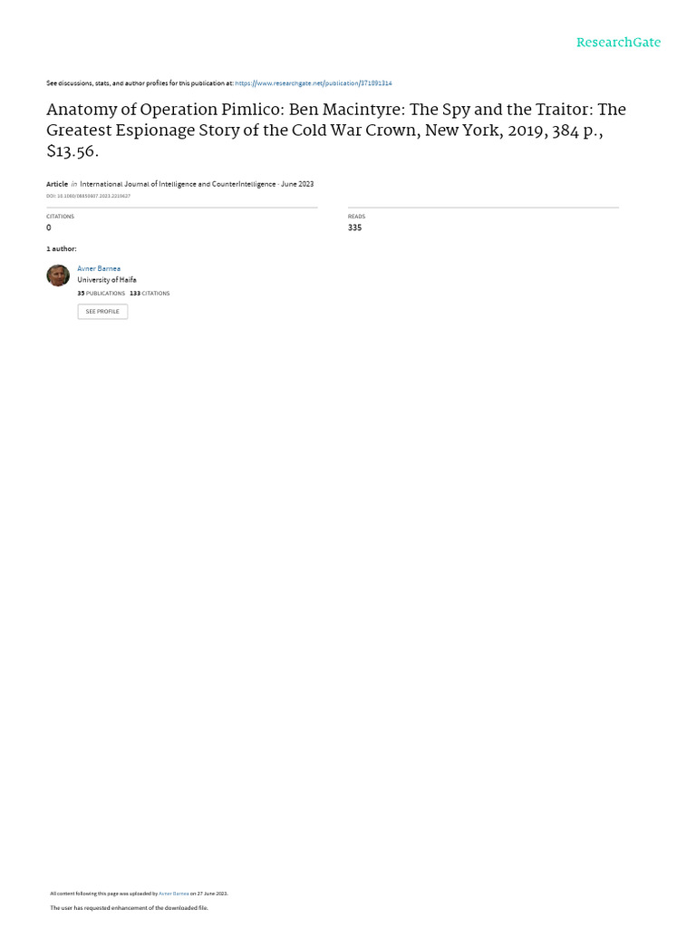 Anatomyof Operation Pimlico | PDF