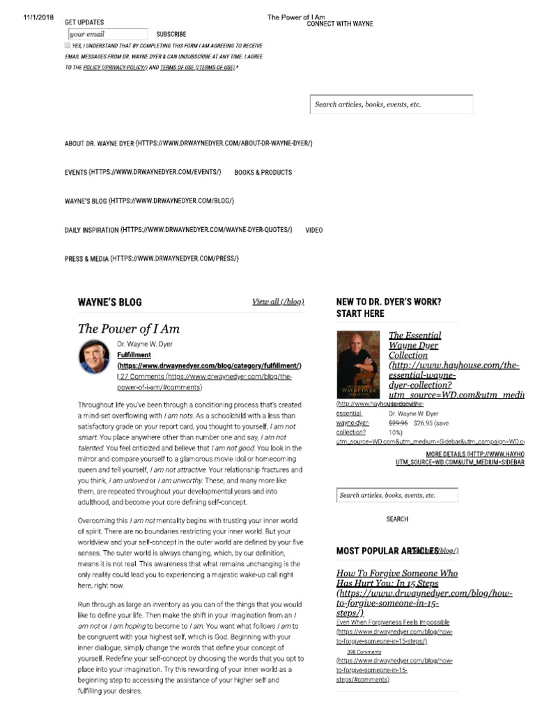 The Power of I Am | PDF