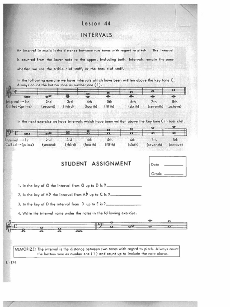Intervals and Circle of Fifths | PDF