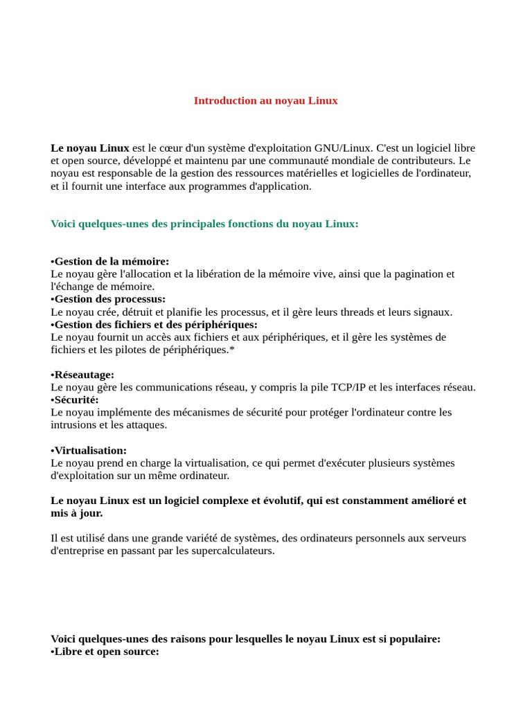 Cours Linux Avance | PDF