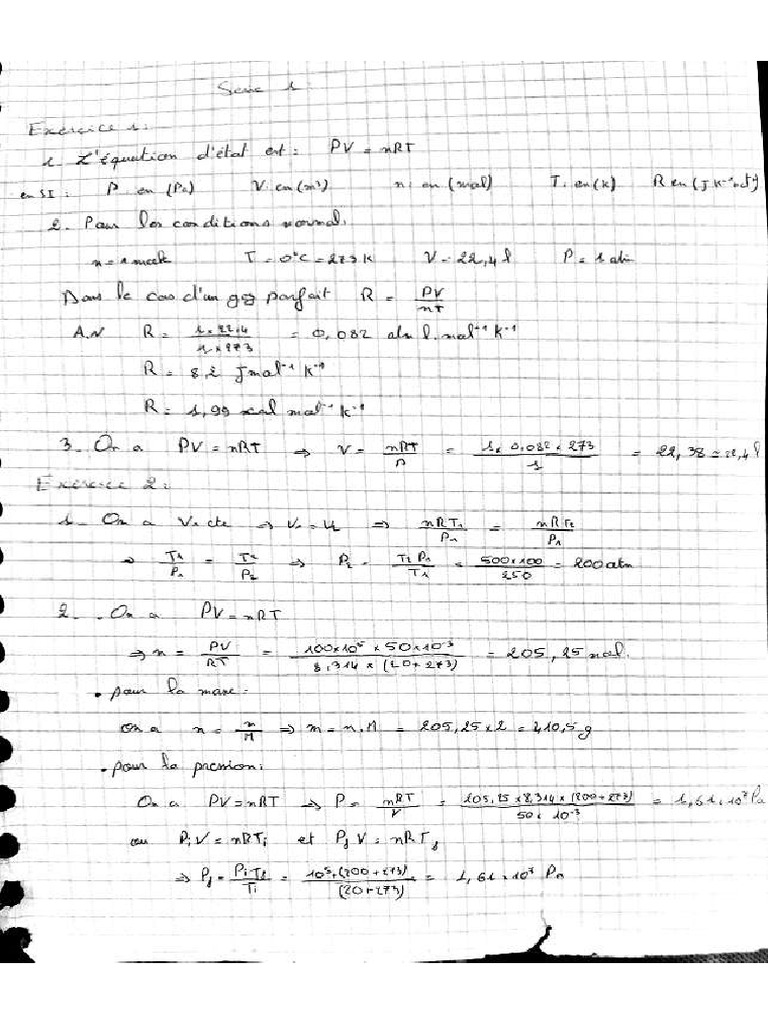 Correction des TD thermochimie_compressed | PDF