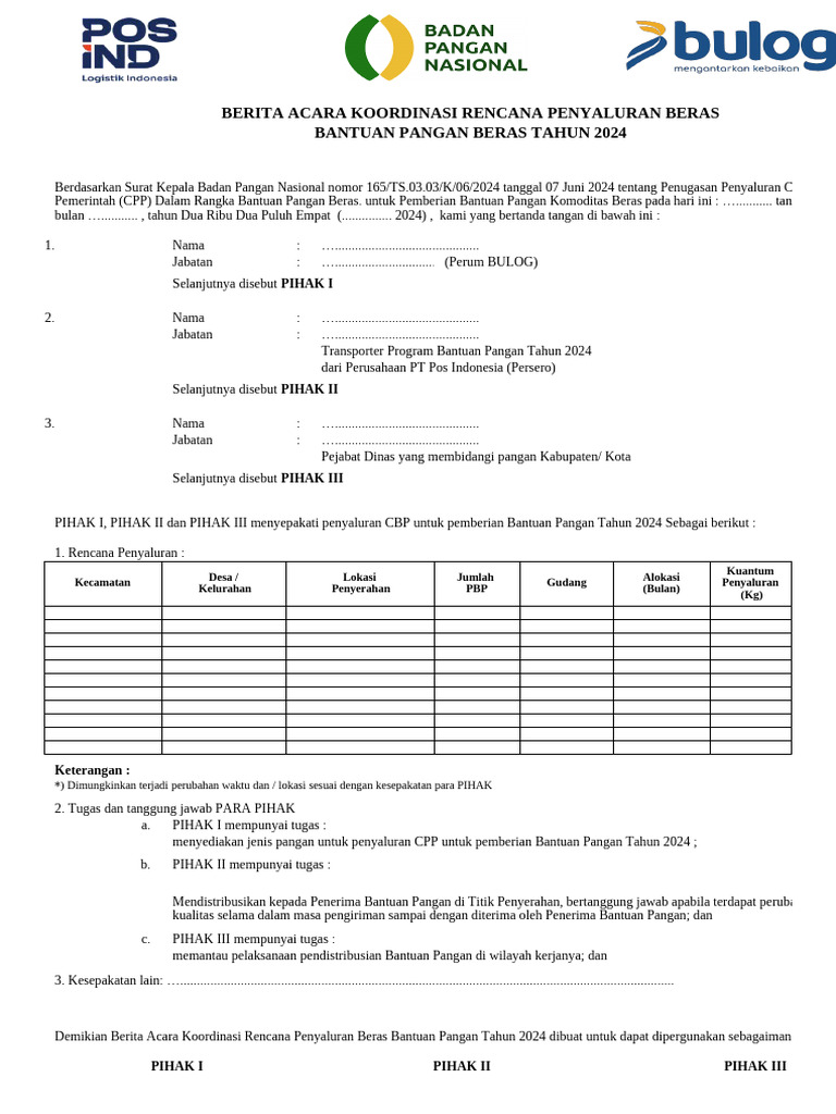 Form SPTJM Dan BAST Pengganti | PDF