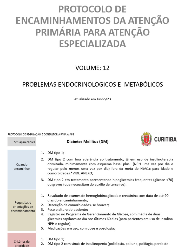 Protocolo de Encaminhamento CURITIBA | PDF