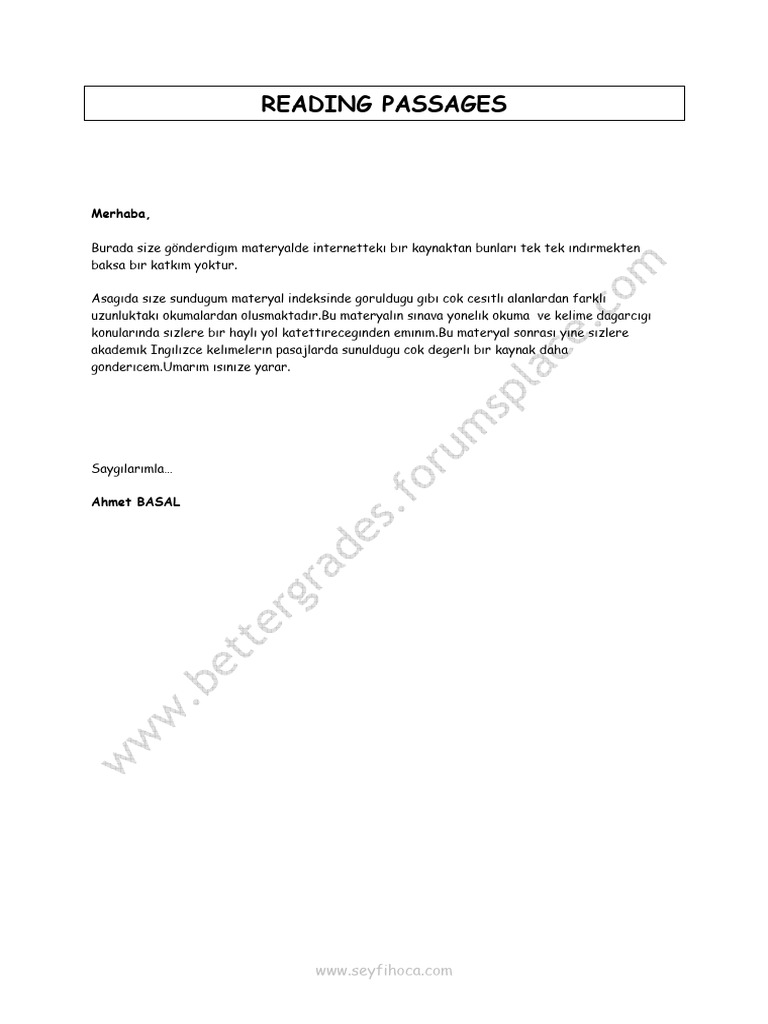 READING PASSAGES - From Many Fields | PDF