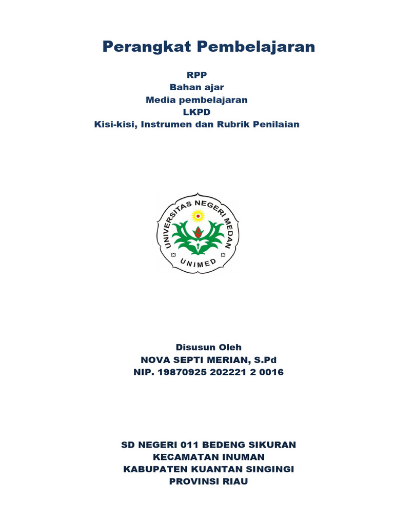 Perangkat Pembelajaran: RPP Bahan Ajar Media Pembelajaran LKPD Kisi-Kisi, Instrumen Dan Rubrik ...
