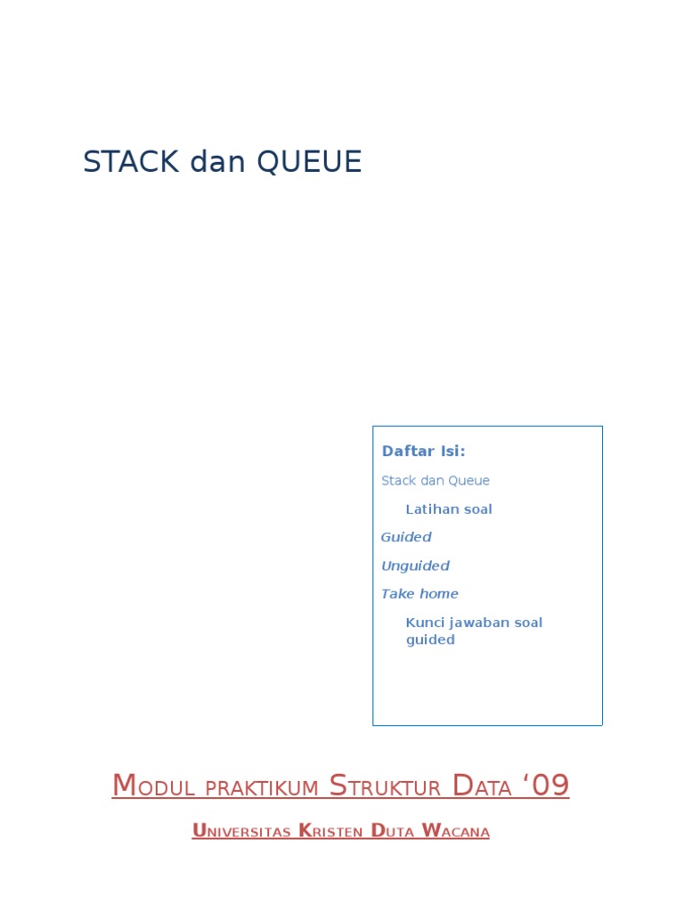 Modul 4 - Stack Dan Queue | PDF