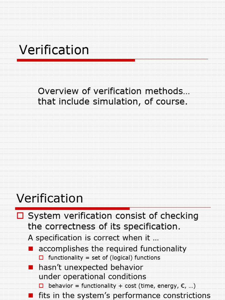 T04 Verification | PDF