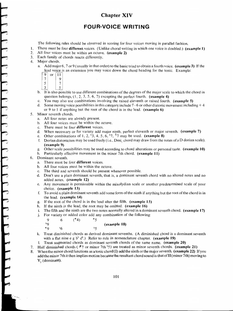 Baker Four Voicing | PDF