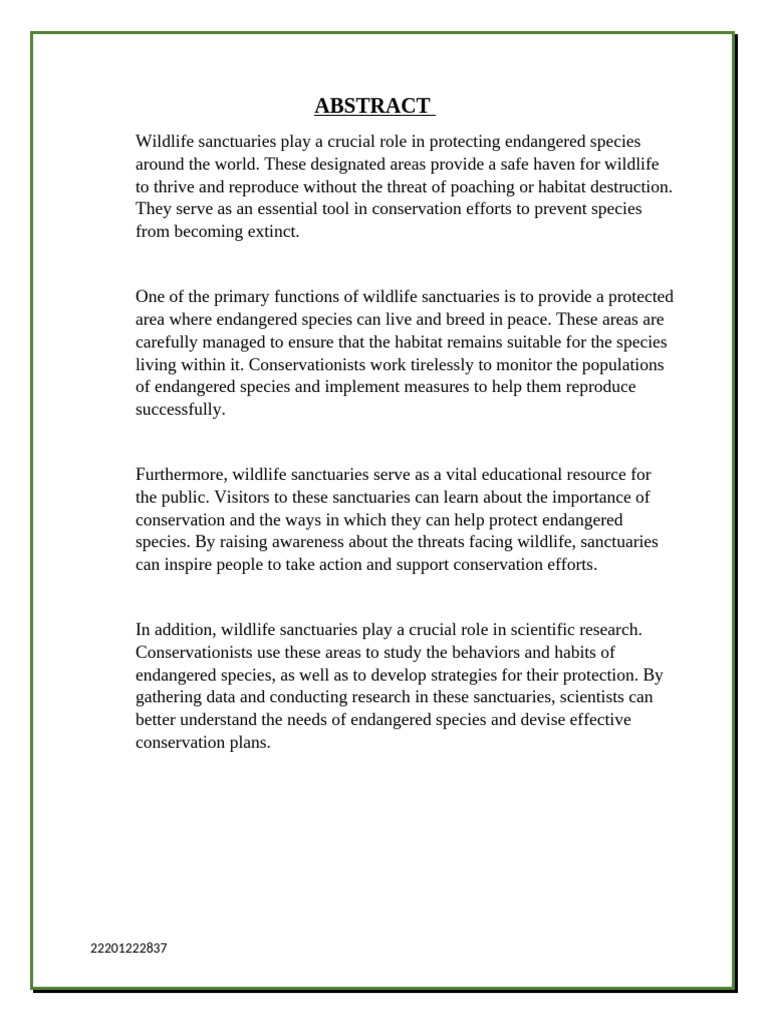 Incomplete Research Prject | PDF | Conservation Biology | Home & Garden