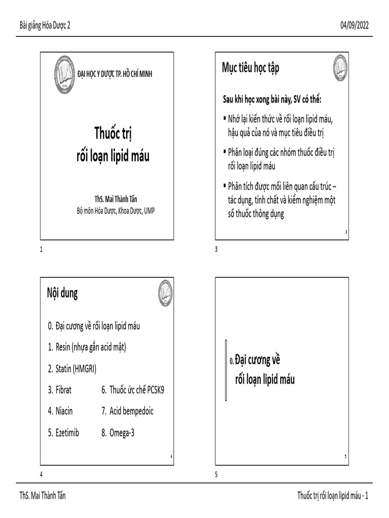 Thuoc Tri Roi Loan Lipid Mau (Ban In) - 2 | PDF