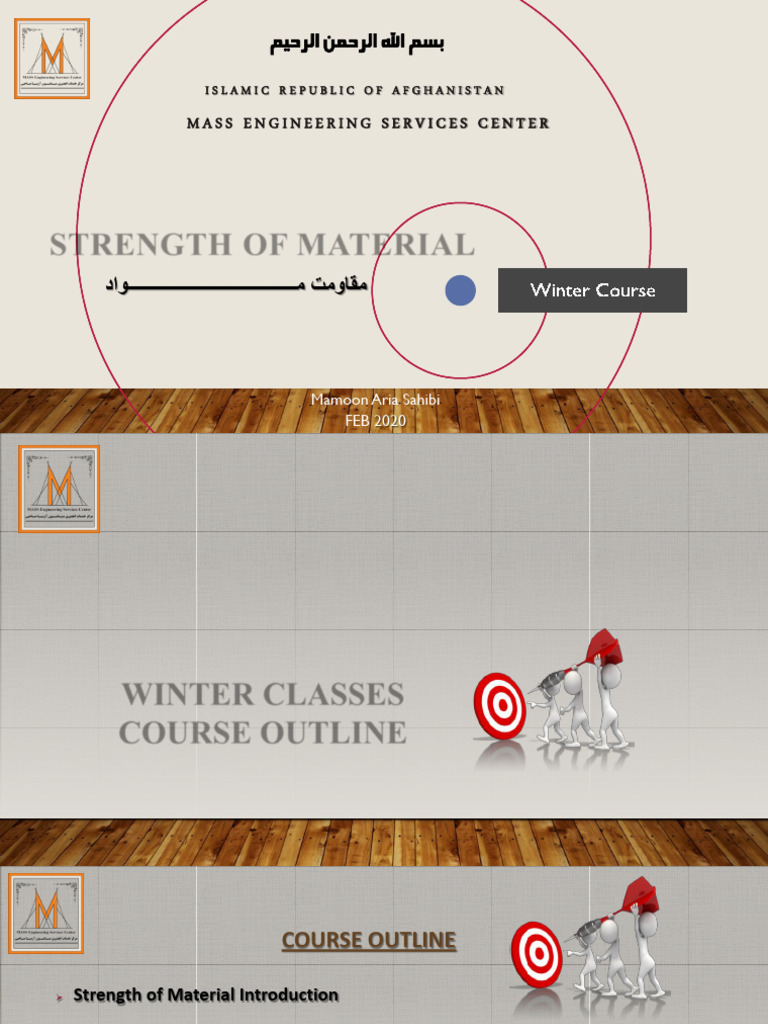 Strength of Material: Mass Engineering Services Center | PDF