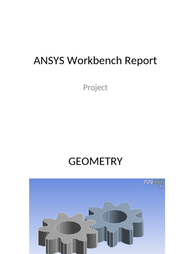 ANSYS Workbench Report New | PDF | Stress (Mechanics) | Deformation ...