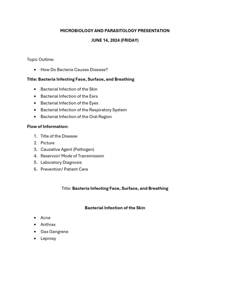 Bacterial Infection | PDF