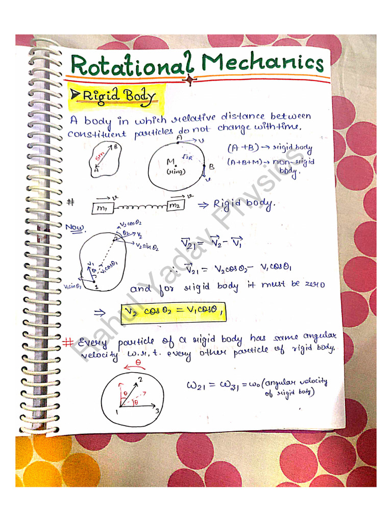 Rotational Mechanics (Online) | PDF Rotational Mechanics (Online) | PDF