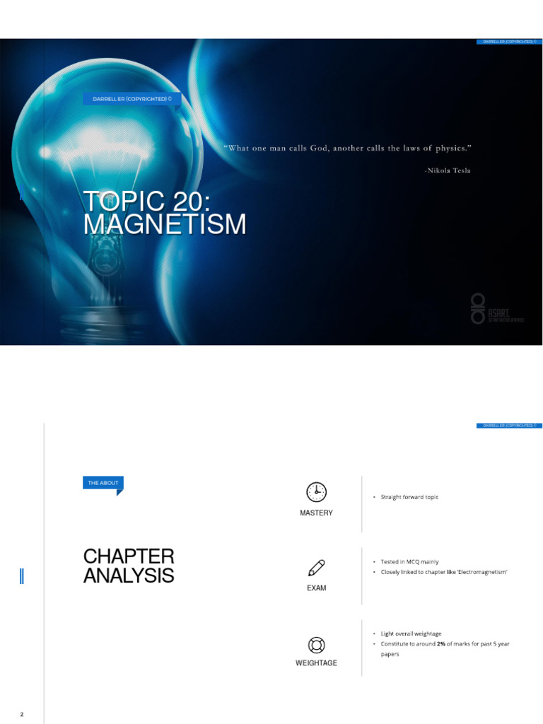 (PHY) Chapter 20 - Magnetism | PDF