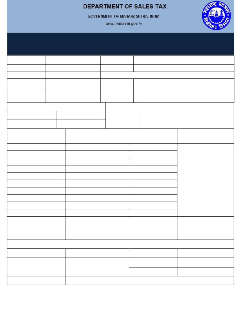 Challan MTR Form No.6 (See Rule 17, 18, 45 and 45A of The MVAT Rules ...