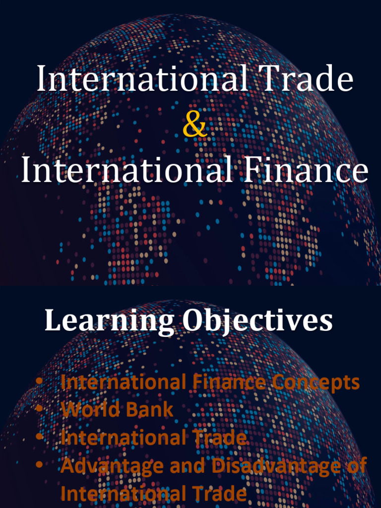 International trade | PDF