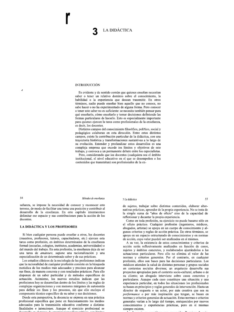 Davini Capítulo 3 La Didáctica | PDF