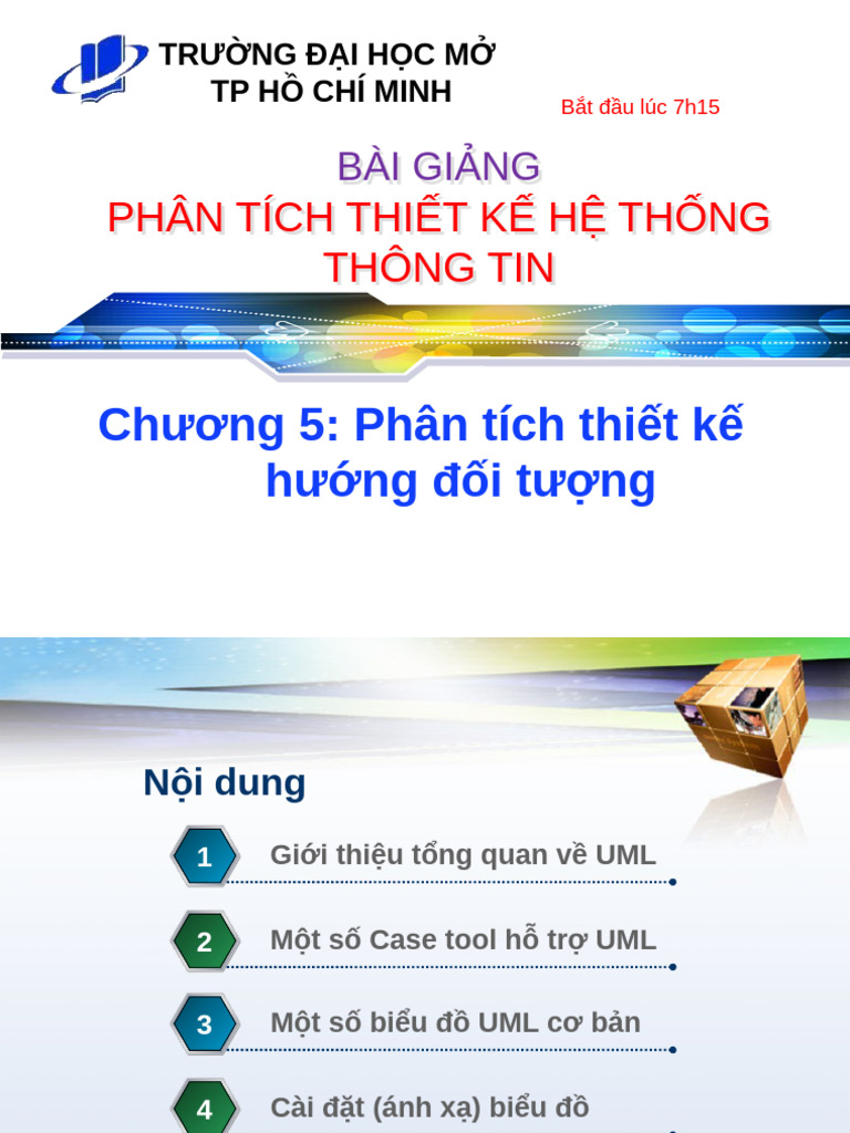 [PTTKHT] Chuong5 PTTKHuongDoiTuong_UML | PDF