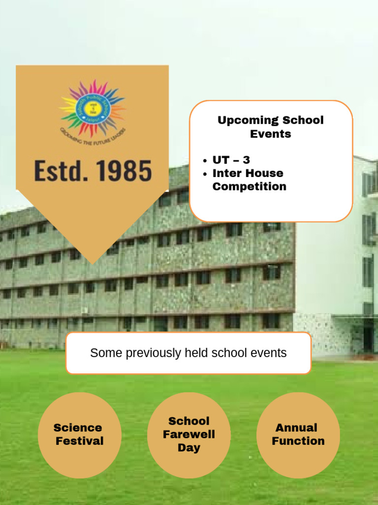 Upcoming School Events | PDF