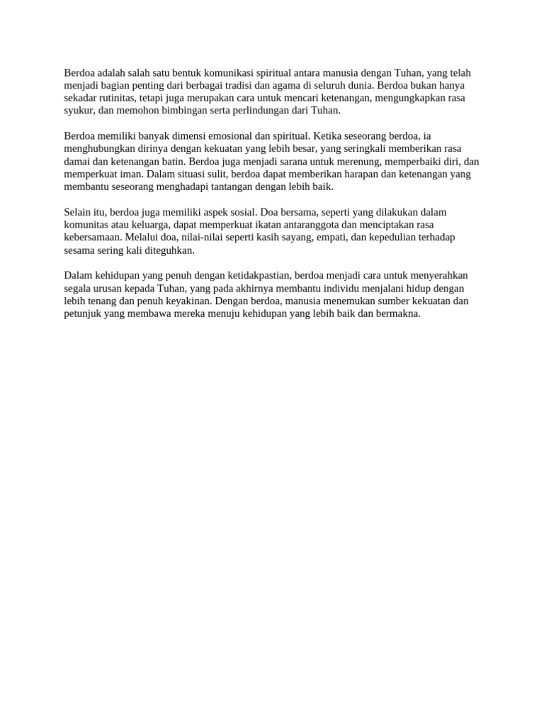 Berdoa | PDF