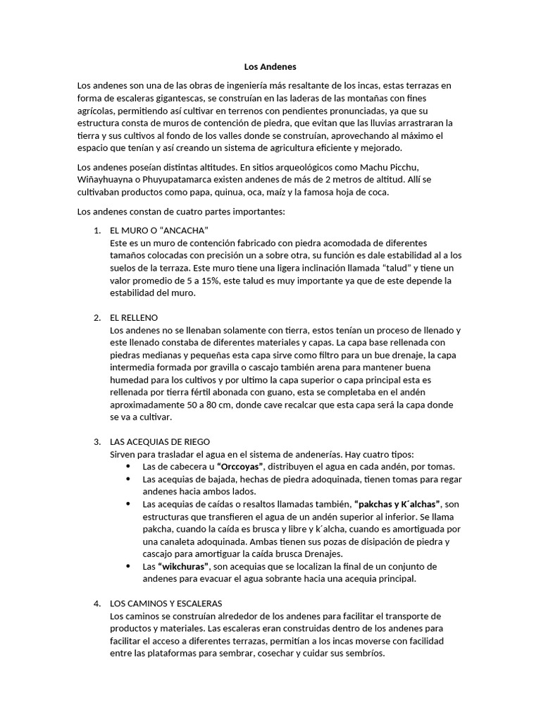 Los Andenes | PDF