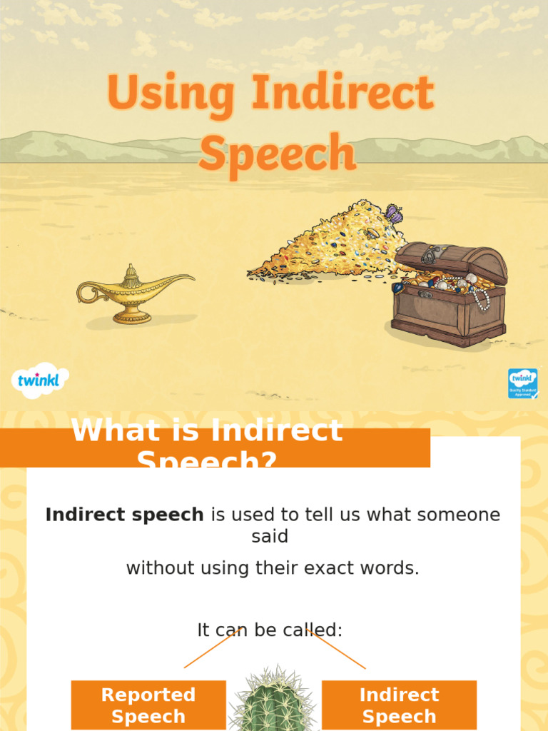 Ni L 1637241870 Using Indirect Speech Powerpoint - Ver - 2 | PDF