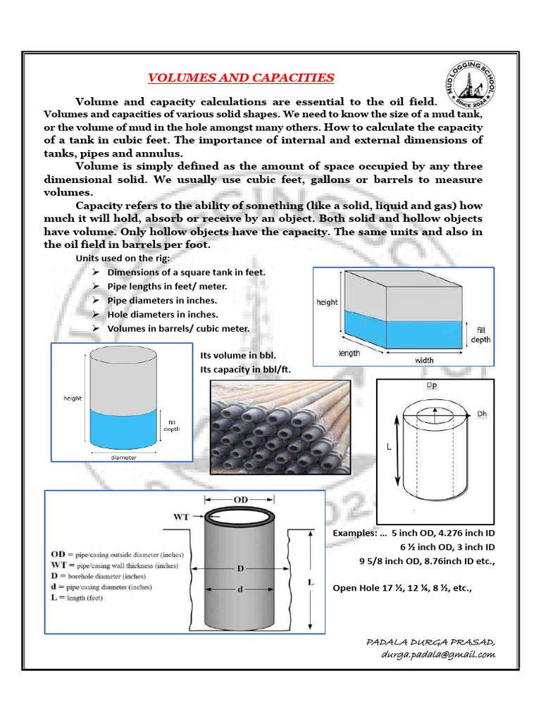 Volumes and Capacities | PDF | Volume | Home & Garden
