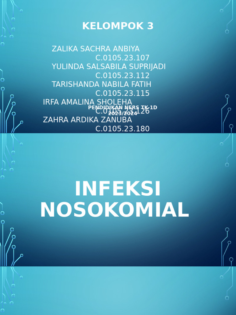Kelompok 3 Infeksi Nosokomial | PDF