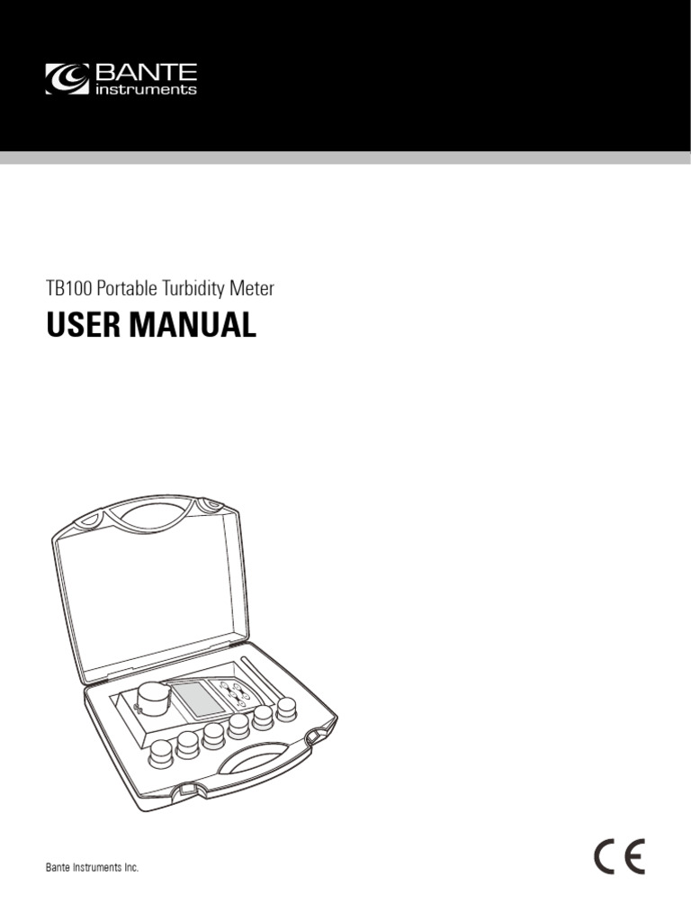 Manual - TB100 Portable Turbidity Meter | PDF