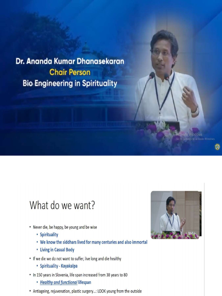 Pioneering The Fusion of Bioengineering and Spirituality Dr. Anand ...