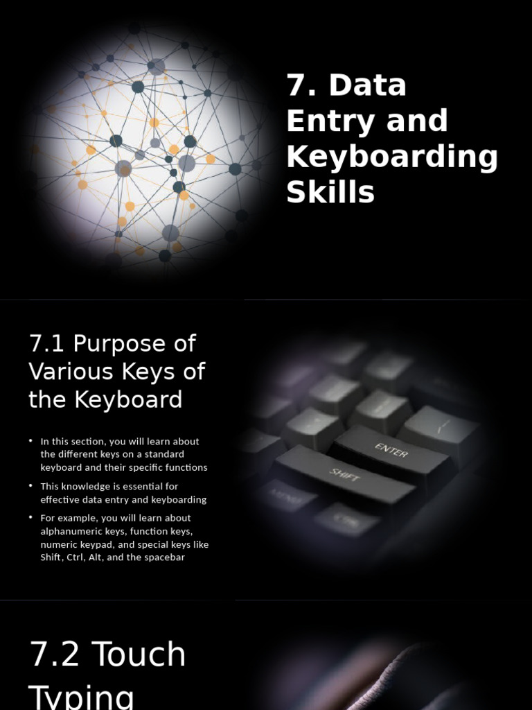 7.data Entry and Keyboarding Skills | PDF
