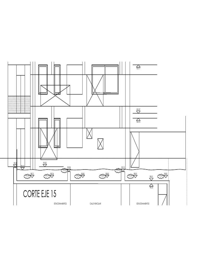 Corte Eje 15 Cotas | PDF