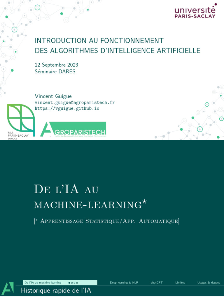 Introduction Au Fonctionnement Des Algorithmes D'intelligence ... Introduction Au Fonctionnement Des Algorithmes D'intelligence ...