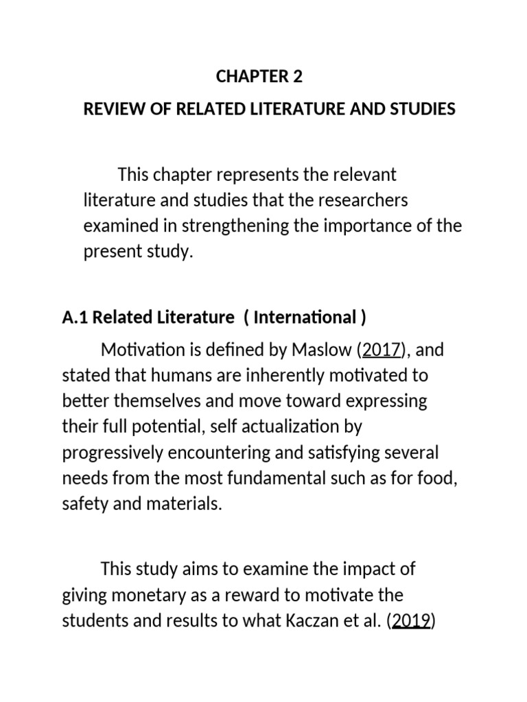 Chapter 2 Review of Related Literature (Updated) | PDF