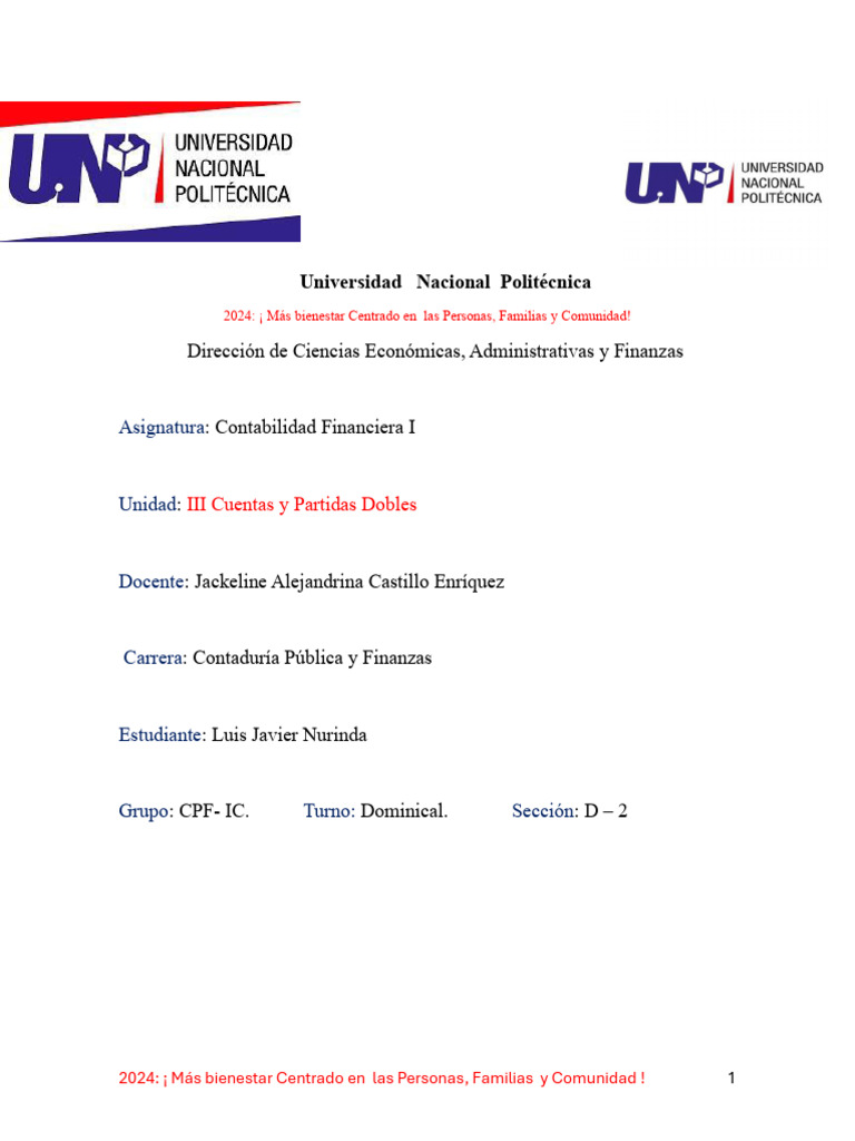 Tare de Contabilidad Financiera 1 | PDF