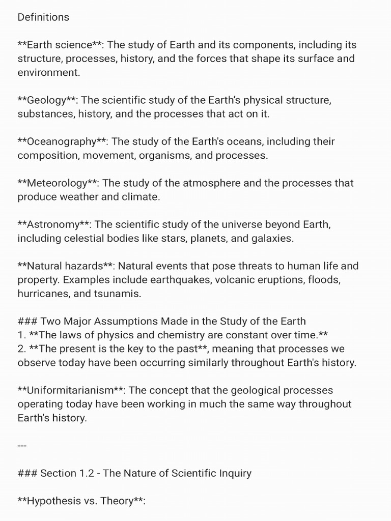 Japan Class and Earth Science Notes | PDF