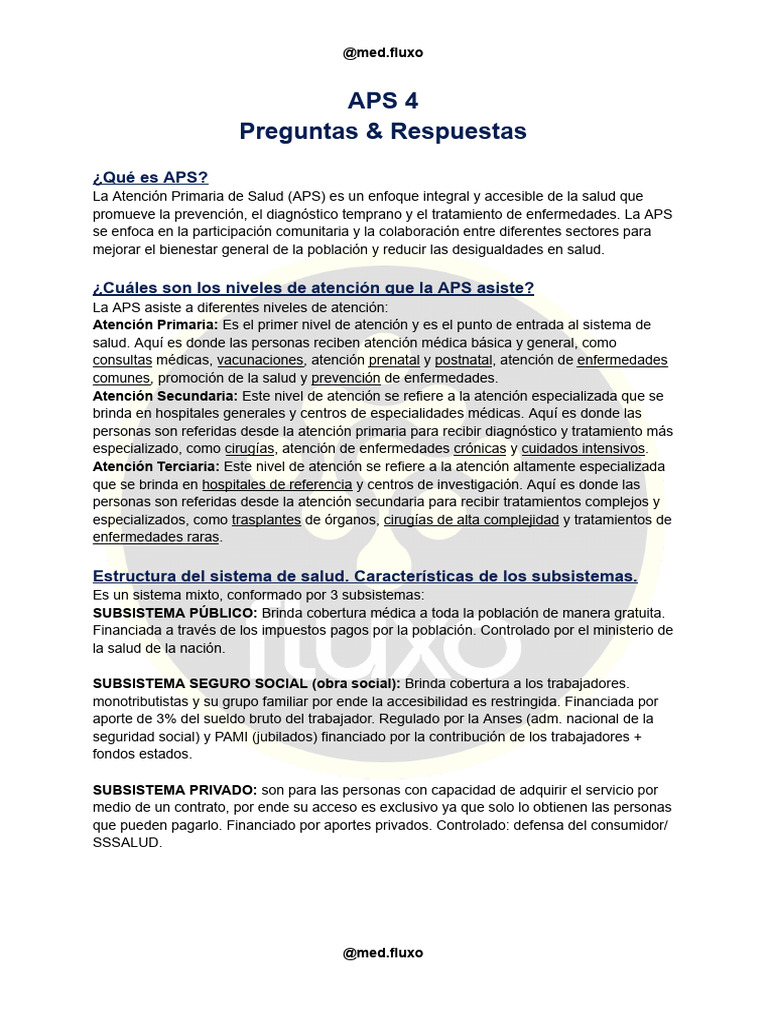APS 4 Preguntas & Respuestas | PDF