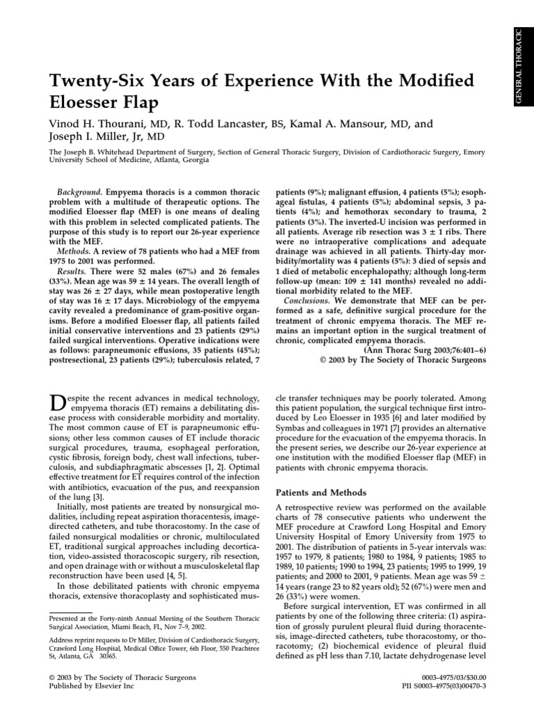 Twenty-Six Years of Experience With The Modified | PDF