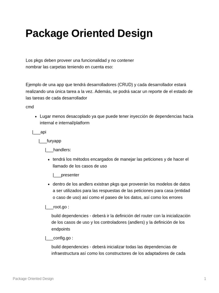 Package Oriented Design 1 | PDF