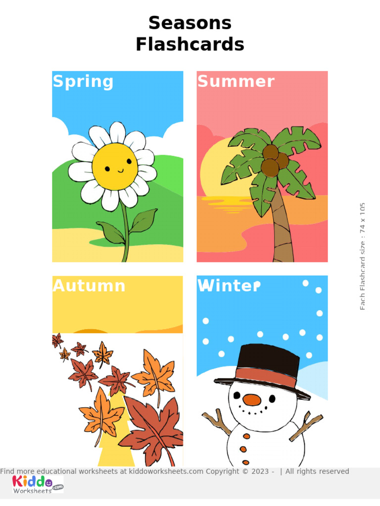 Seasons Flashcards | PDF