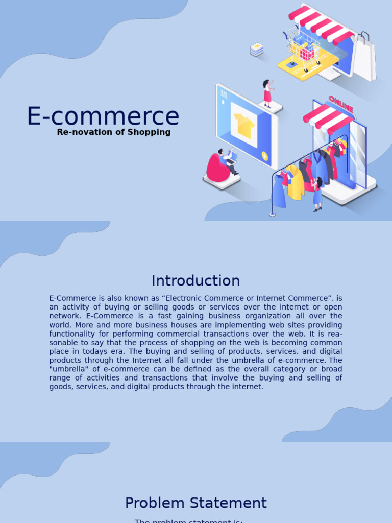 E-commerce proposal presentation | PDF