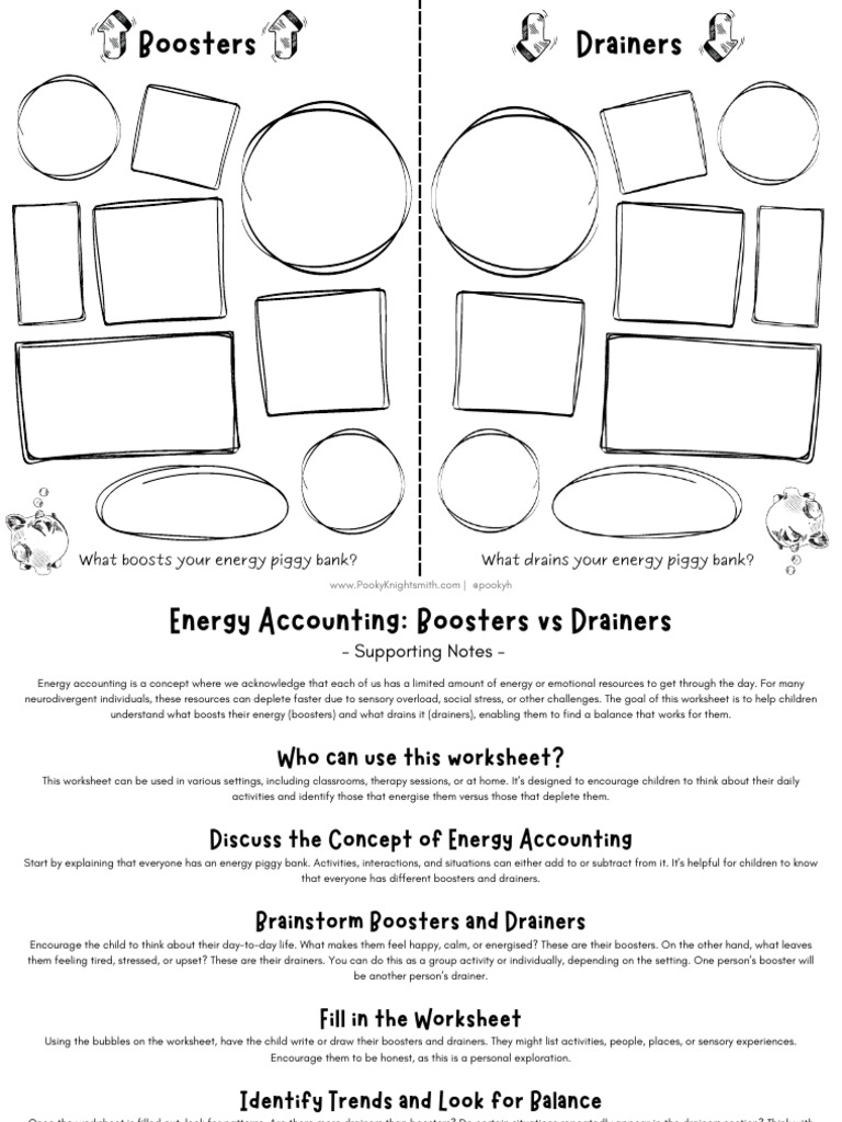 Energy Accounting Worksheet | PDF