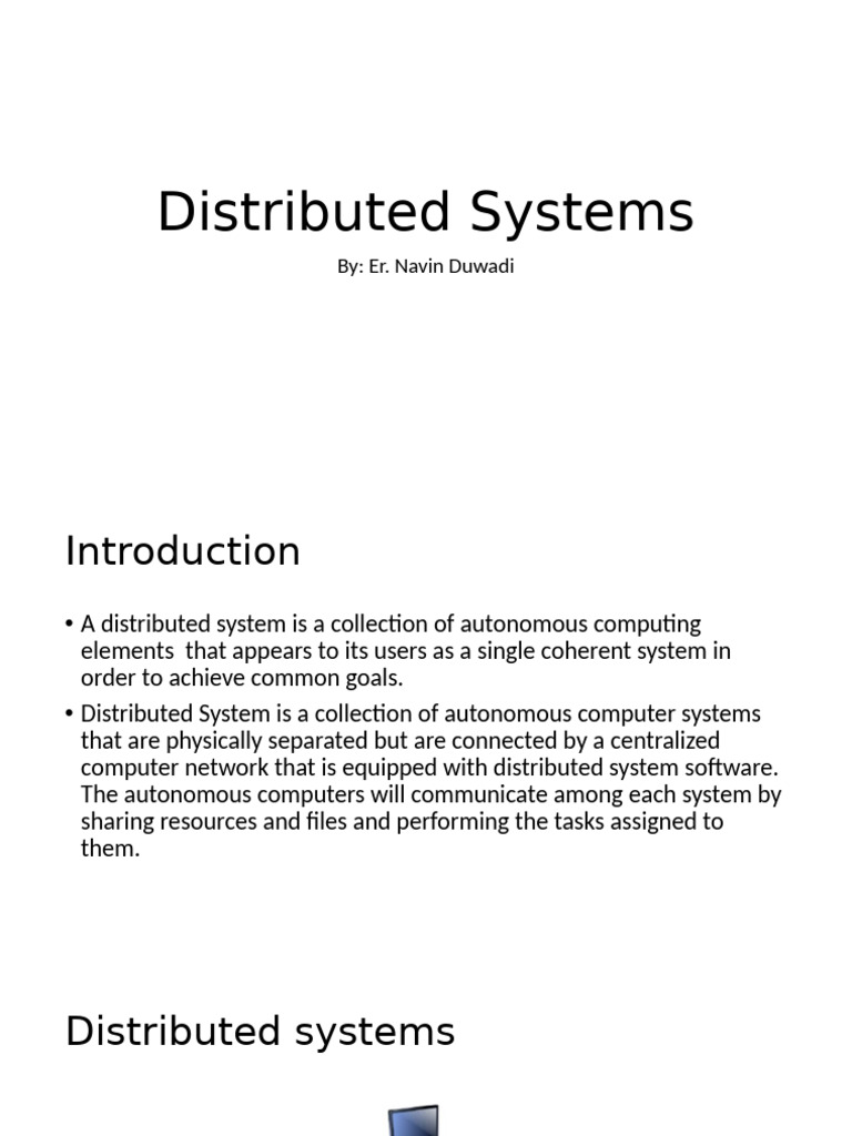 Distributed Systems Chapter 1 | PDF