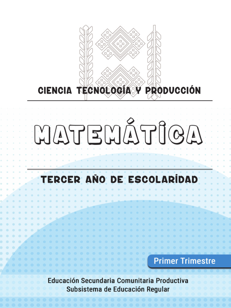 3ro Sec 1ºtrim Mate 2022 | PDF