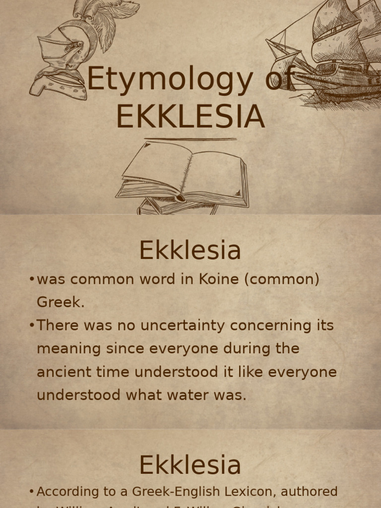 3 Etymology of Ekklesia | PDF