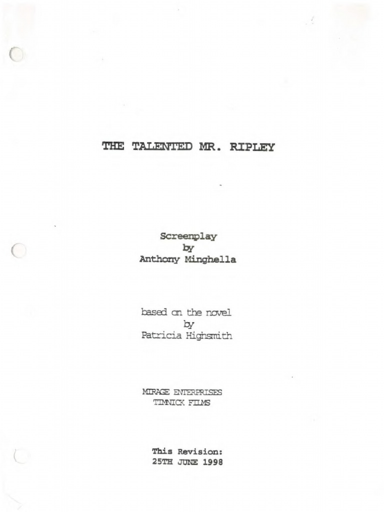 t Mr Screenplay | PDF